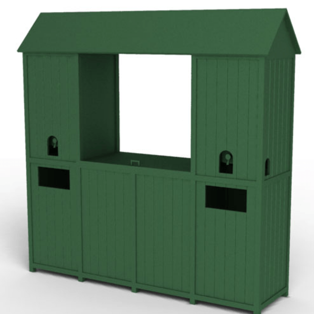 Commercial Outdoor Refreshment Cabinet Weather Resistant