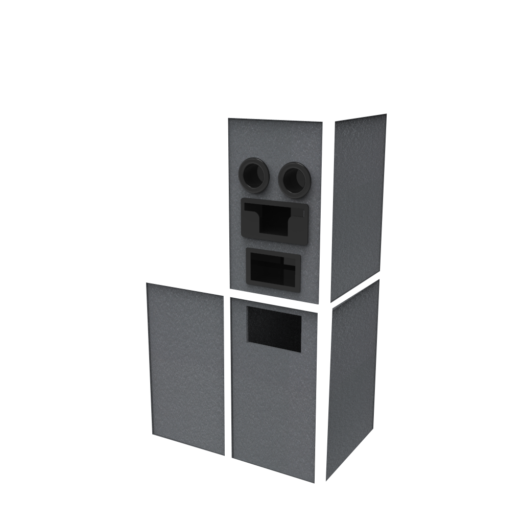 Commercial Beverage Station with Cup Dispensers for Outdoor Use