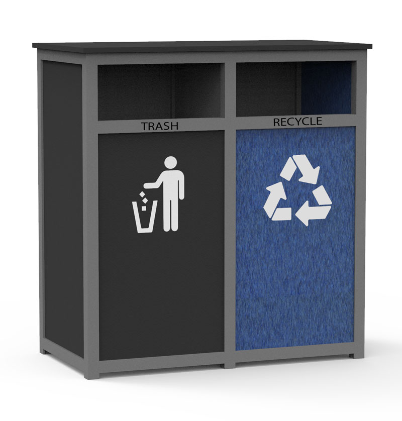 Outdoor Recycling Bins & Waste Containers Made to Order