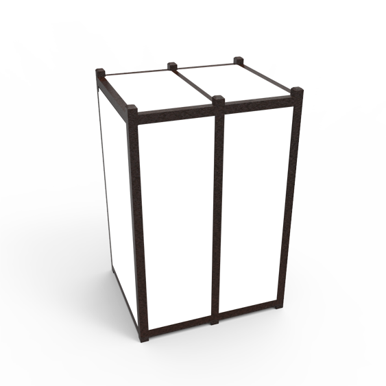 Top Load Recycling Receptacle with Waste Container