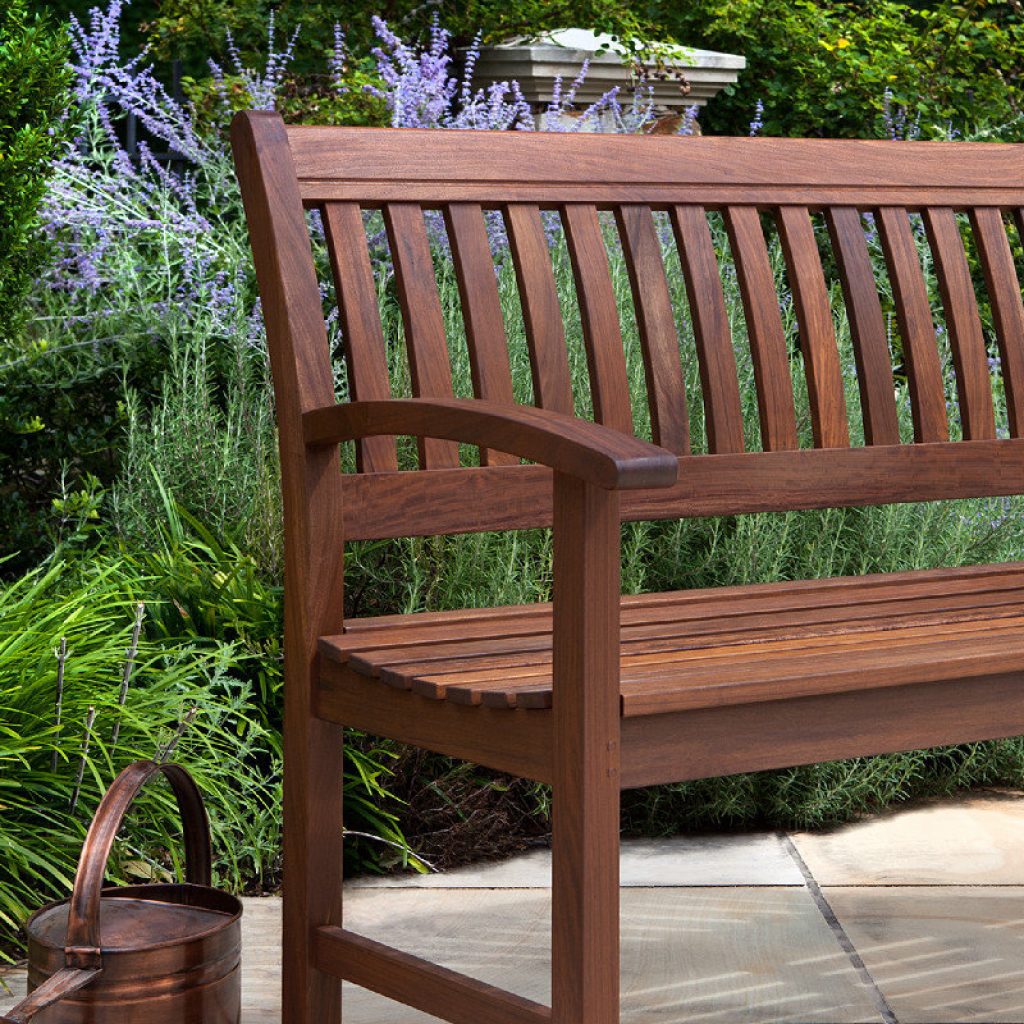 Ipe Garden Bench | Traditional Outdoor Wood Bench