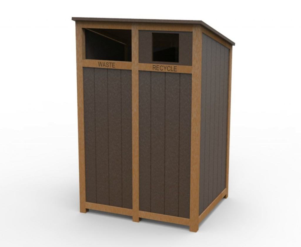 Outdoor Recycling Bins & Recycled Plastic Waste Containers
