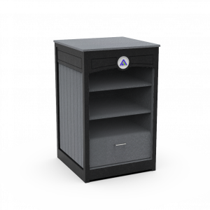 Bussing Cabinet with Slide Out Drawer and 3 Shelves for Bus Tubs