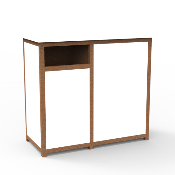 Busser Station Double Classic Series Indoor or Outdoor