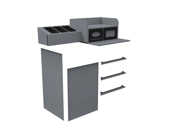 Condiment Counter For Coffee Shops & Cafes