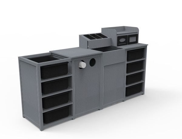 Condiment Station-Deluxe | Organize & Dispense Condiments