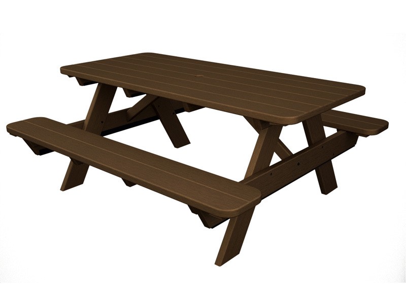 Commercial Outdoor Picnic Tables with Bench Seating Made in the USA