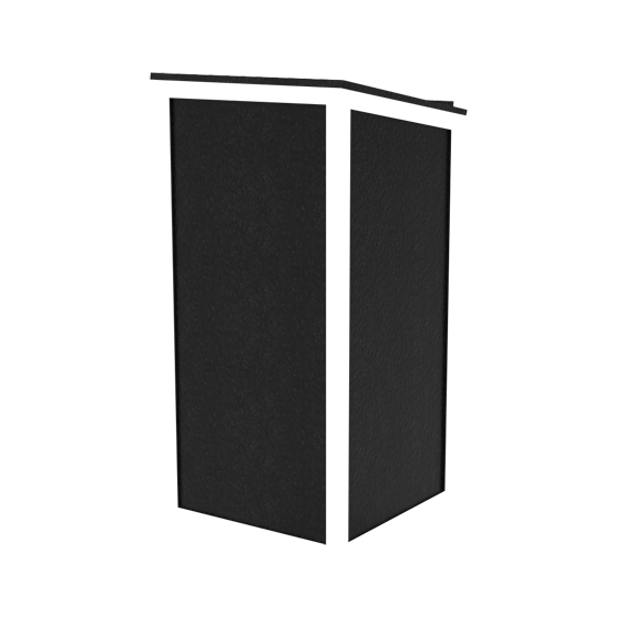 Hostess Podium w Angled Top | Commercial Outdoor Podium