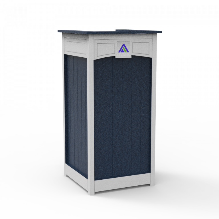 Outdoor Valet Stands with Umbrella Options and Lockable Storage