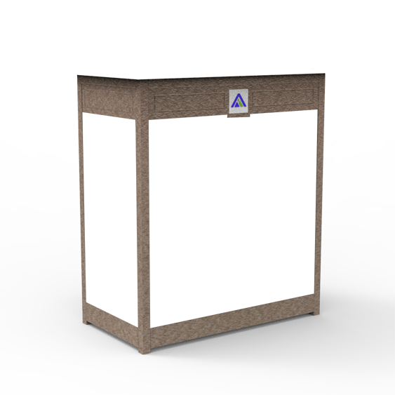 Outdoor Valet Stands with Umbrella Options and Lockable Storage