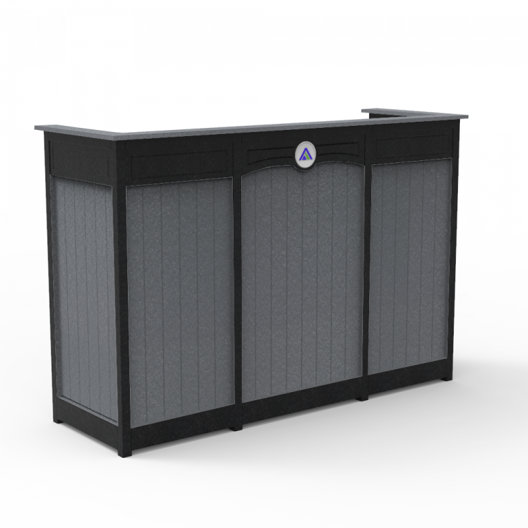 Outdoor Valet Stands with Umbrella Options and Lockable Storage