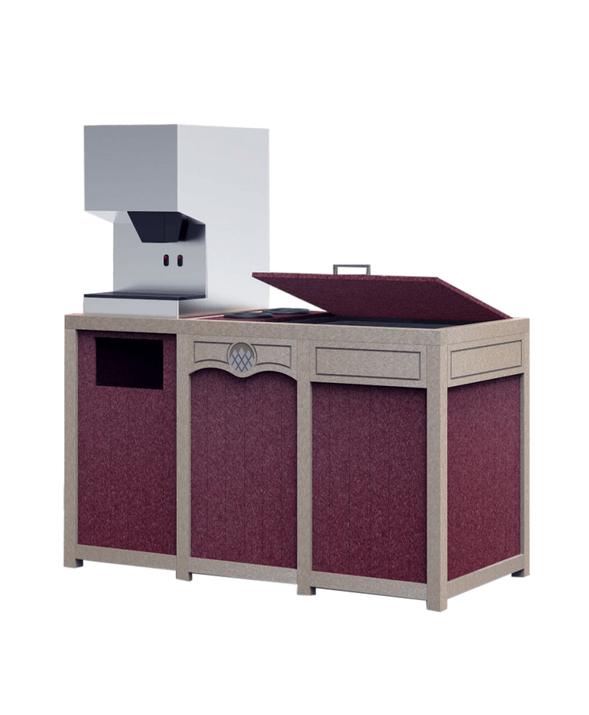 Outdoor Ice and Beverage Station for Resorts, Clubs and Golf Courses