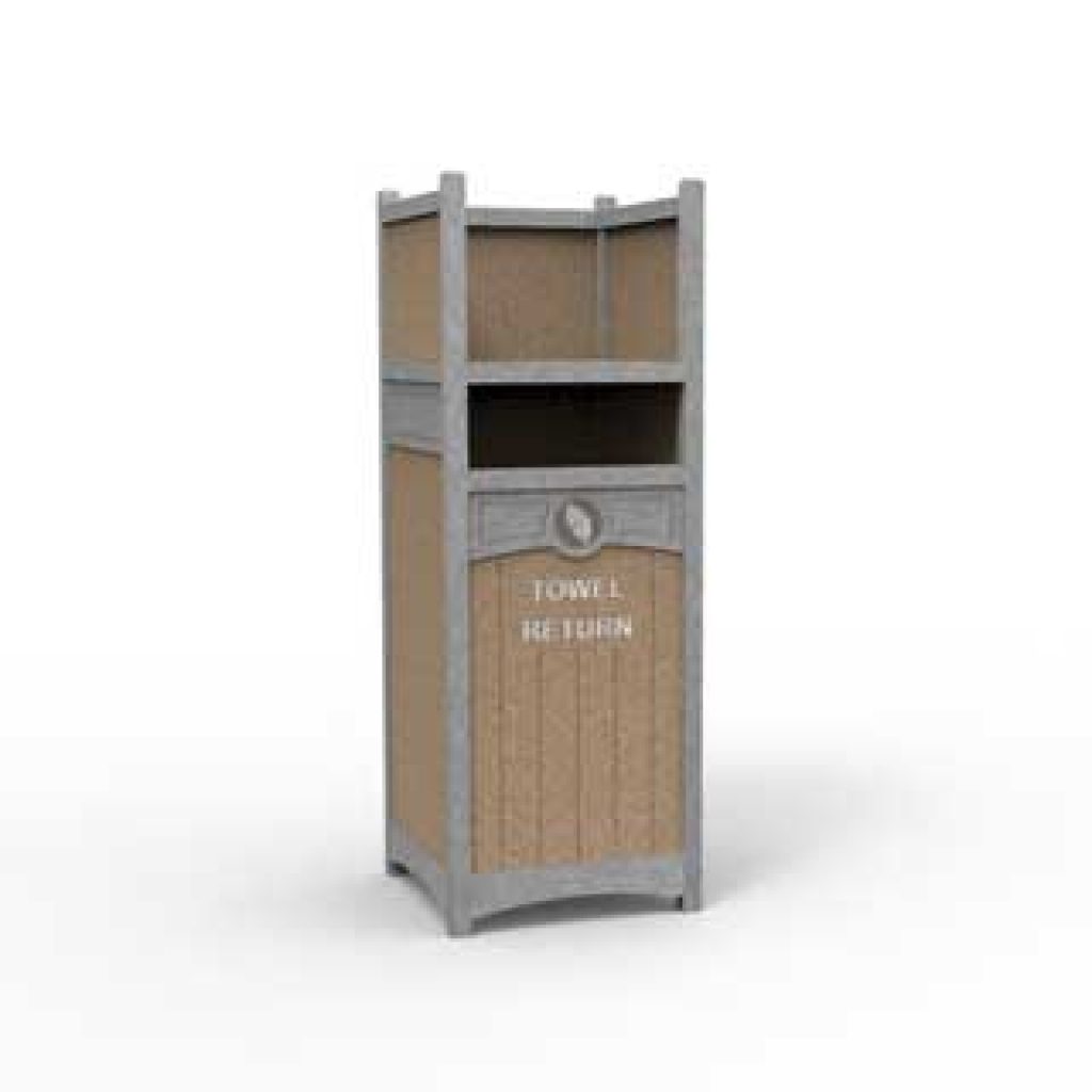 Recycled Plastic Towel Bins | Towel Console | R3 Site Furnishings