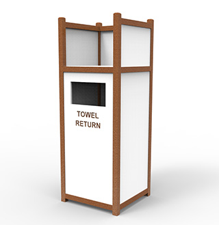 Towel Return Bin | For Use in Hotel Fitness Rooms & Pool Areas
