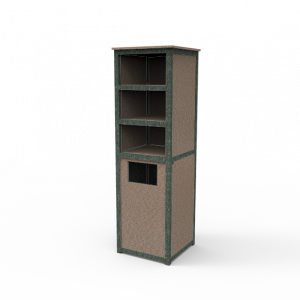 Poolside Towel Valet with Shelves | R3 Site Furnishings