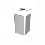 Outdoor Towel Bin in Recycled Plastic | R3 Site Furnishings