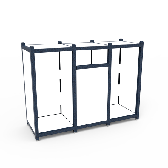 Towel Return Consoles with Shelves | R3 Site Furnishings