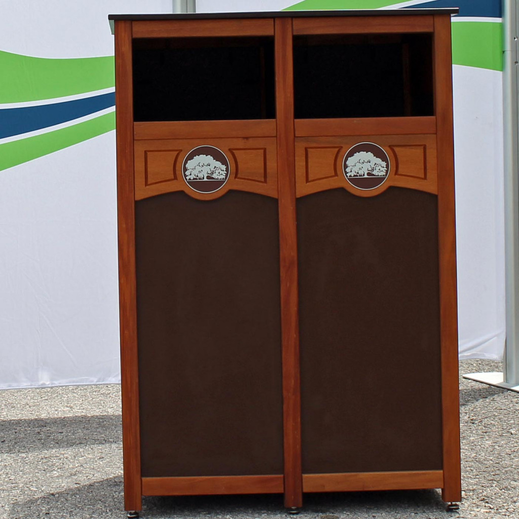 Restaurant Waste Container with Tray Return | R3 Site Furnishings