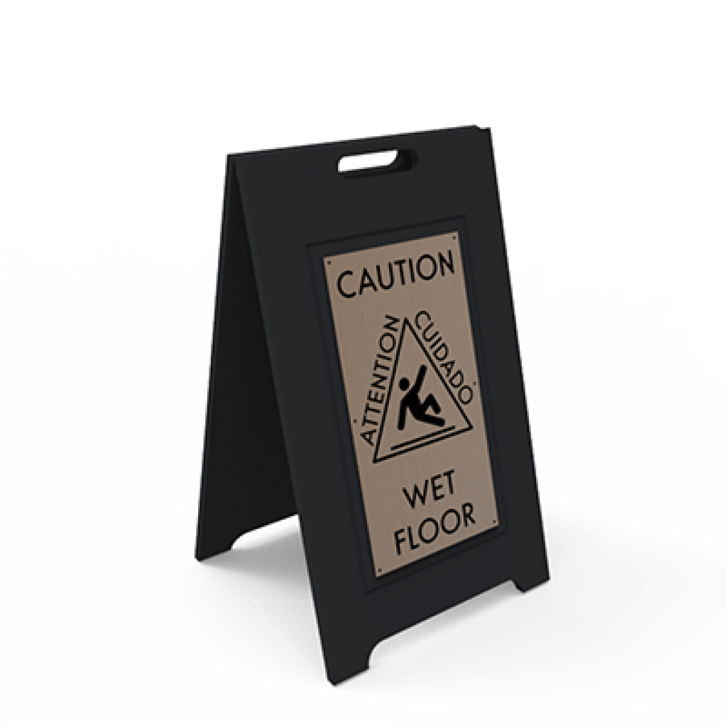 Caution Wet Floor Sign for Businesses, Restaurants, Pool and Resorts