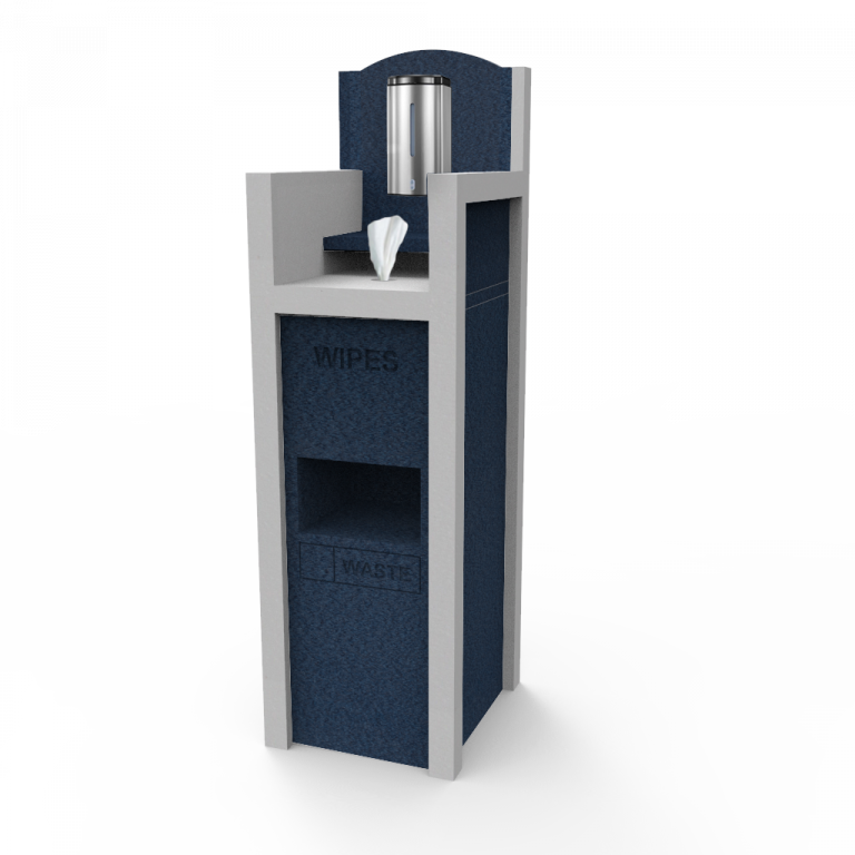 Sanitization Stations with Hand Sanitizer and Wipes Dispensers Included