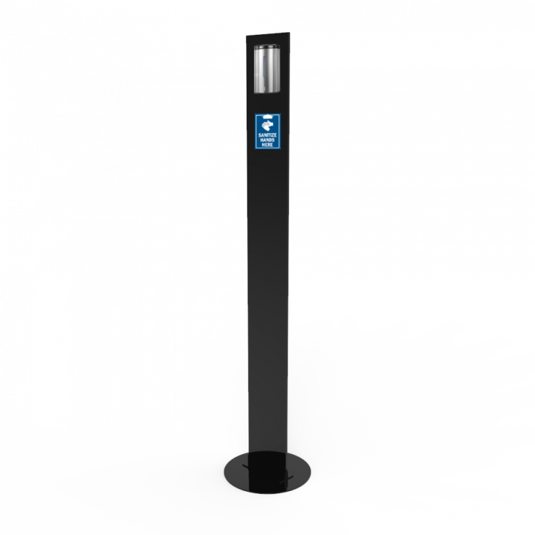 Portable Sanitation Station with Stainless Steel Hand Sanitizer Dispenser